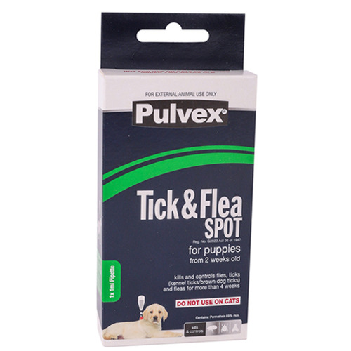 Pulvex Tick & Flea Spot Puppy 1ml – Agriwise Group
